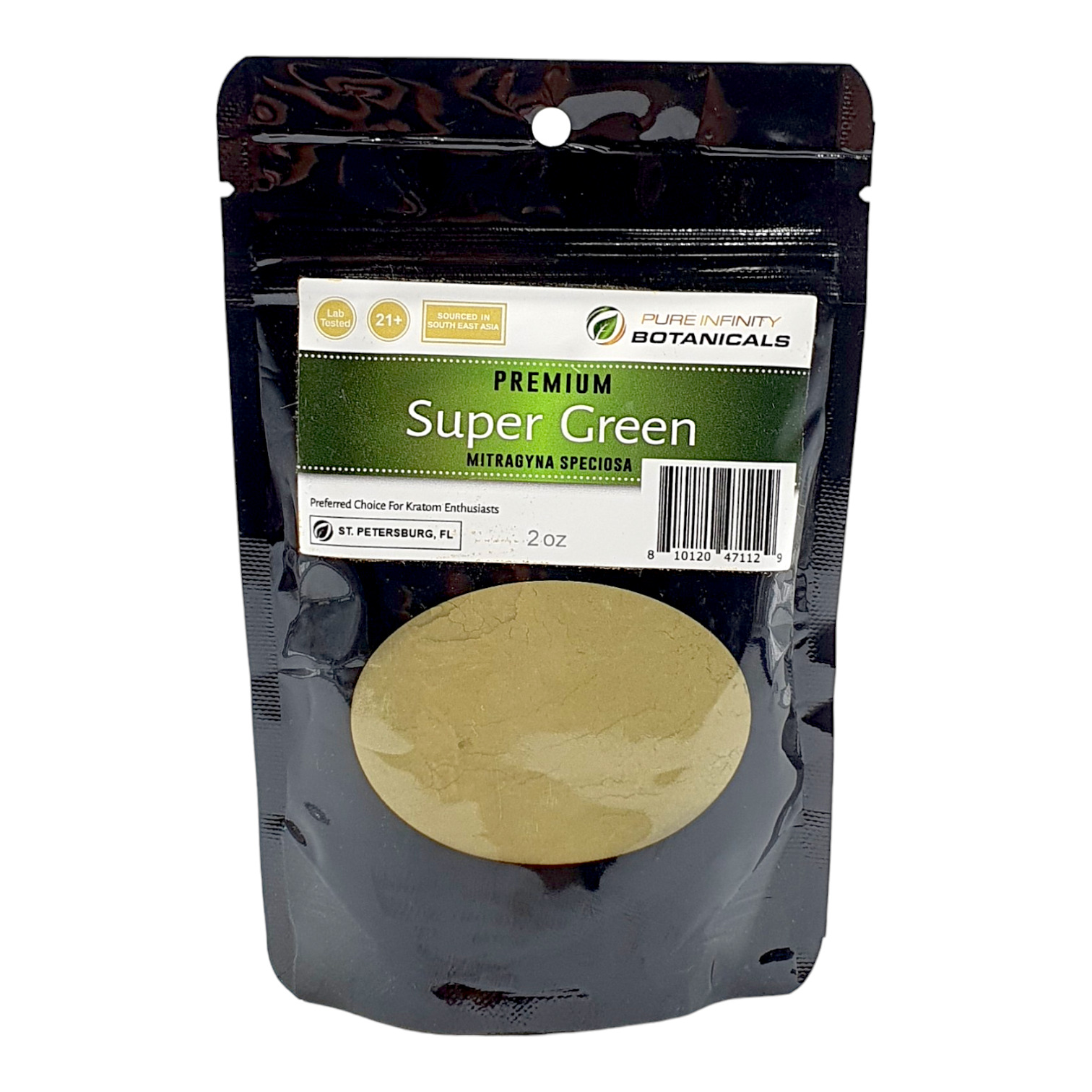 Shop Pure Infinity Super Green Kratom Powder at Club7OH