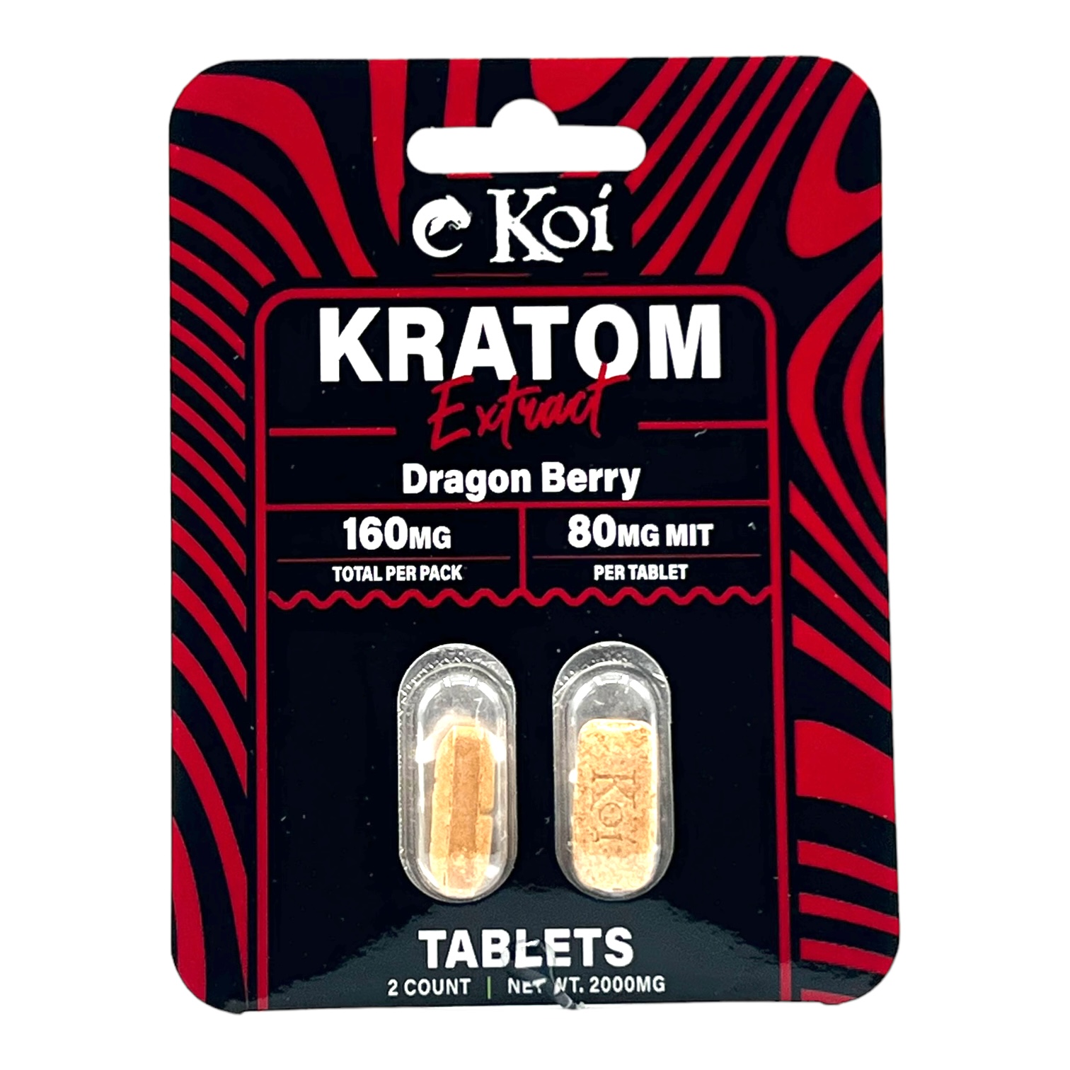 Shop Koi Kratom Extract Tablets Dragon Berry 160mg at Club7OH