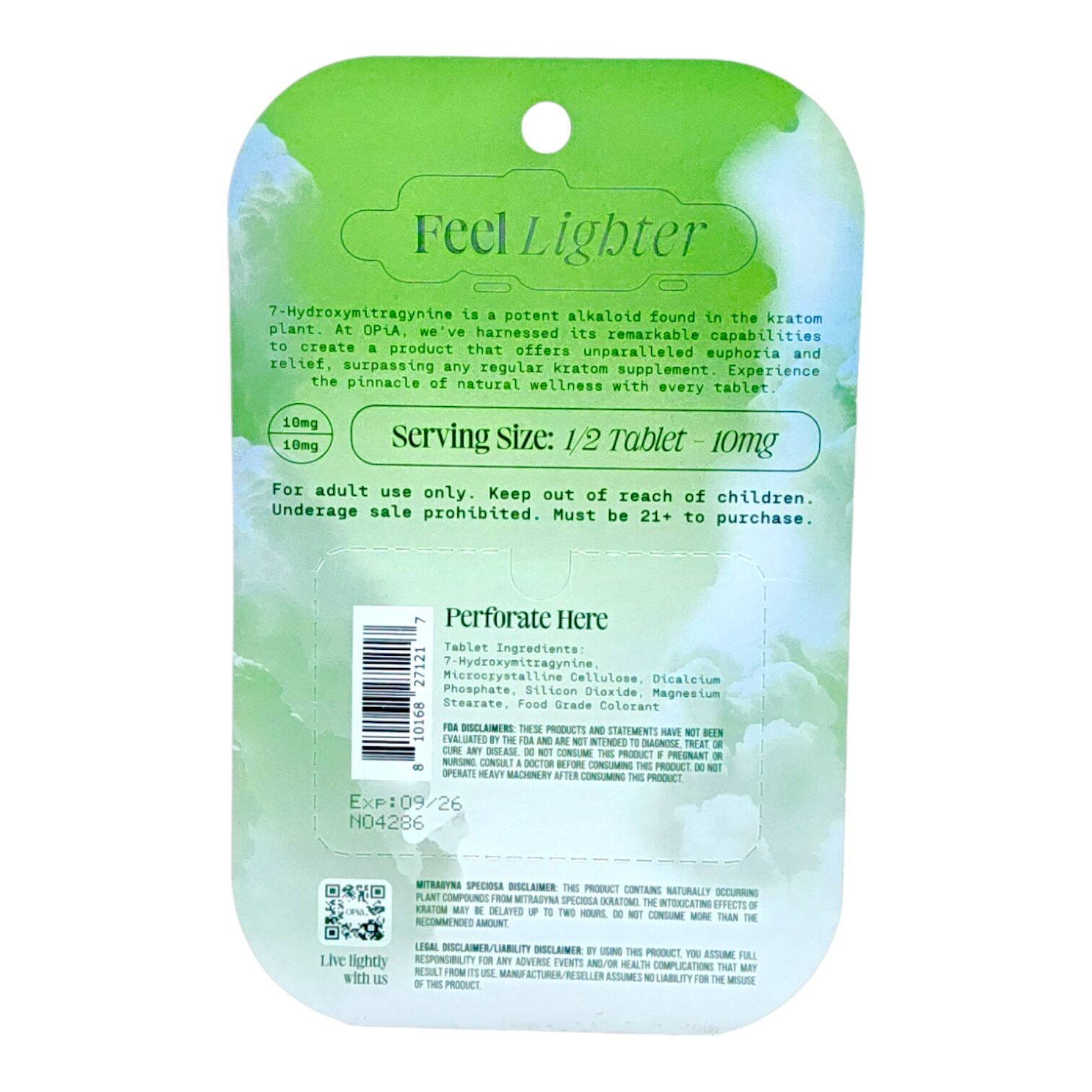 Shop OPiA 7-OH Tablets 20mg 4ct at Club7OH